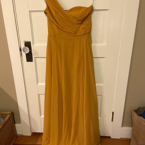 Dresses | Celebrate Via Davids Bridal Yellow Bridesmaids Dress | Poshmark